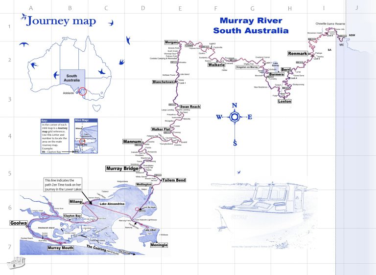 Journey Map - Zen Time on the Murray River